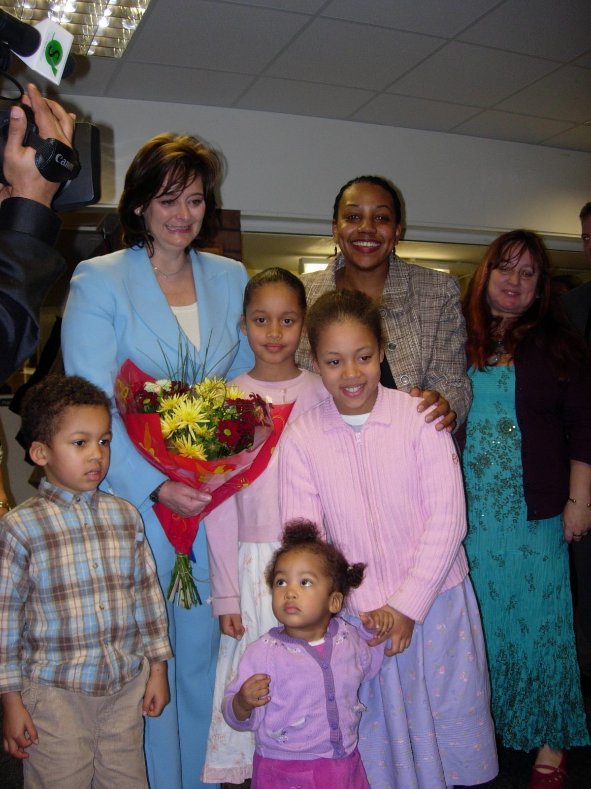 Cherie Blair visits the Beaumont Estate - Miranda Grell