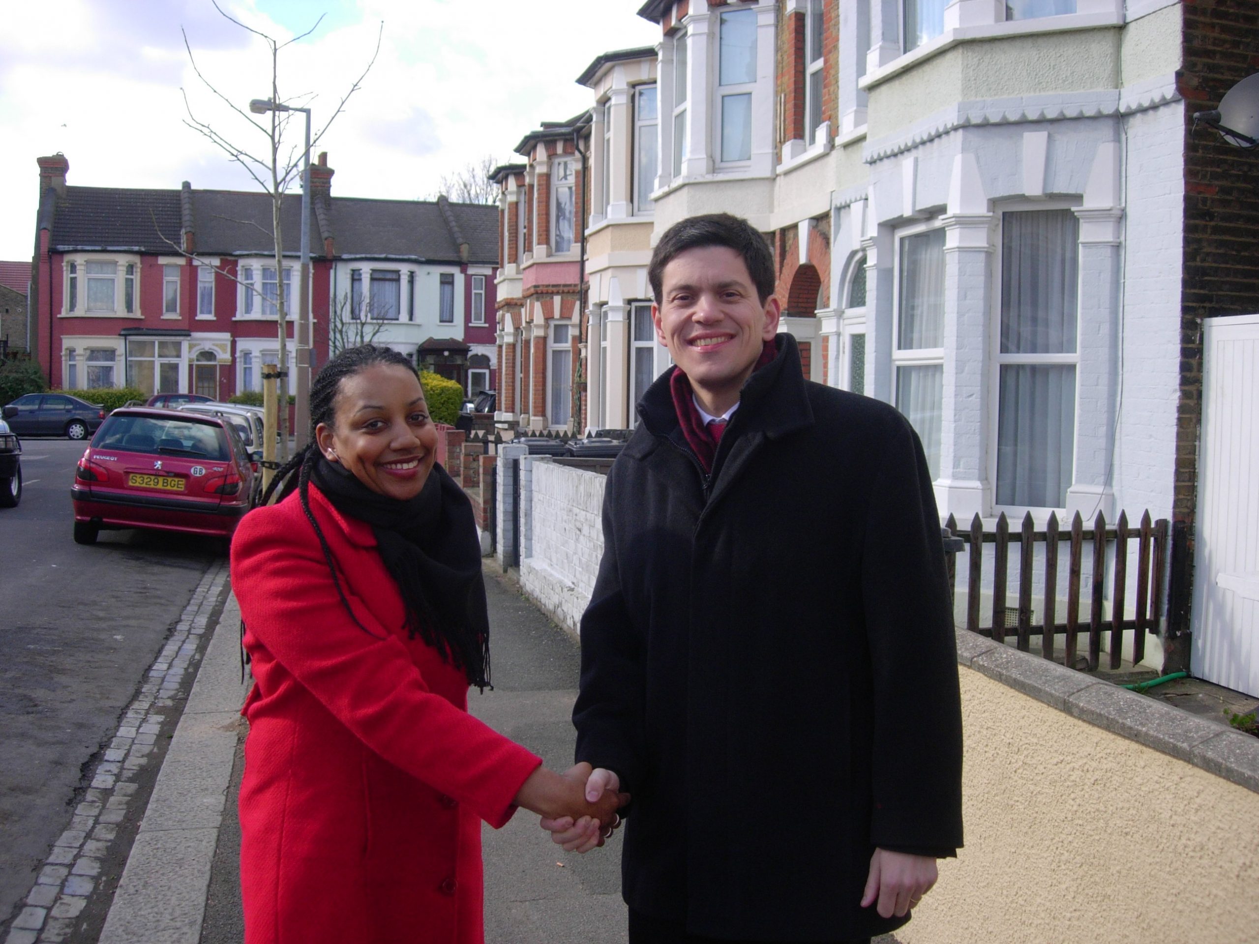David Milliband handshake - Miranda Grell